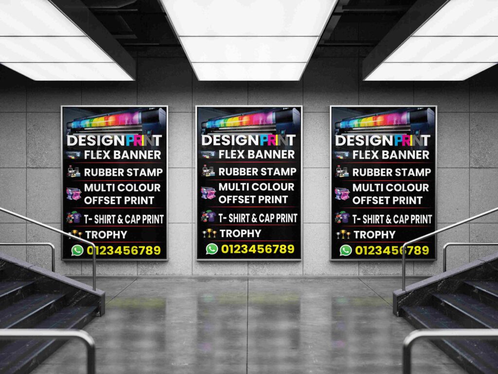 Editable Flex Printing Banner PSD Template (2.5x4 ft) – Easy to ...